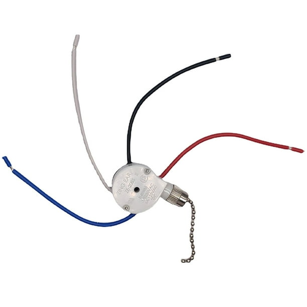 Ceiling Fan Switch Kit 3 Speed 4 Wire Fan Switch Pull Wire Switch With ...