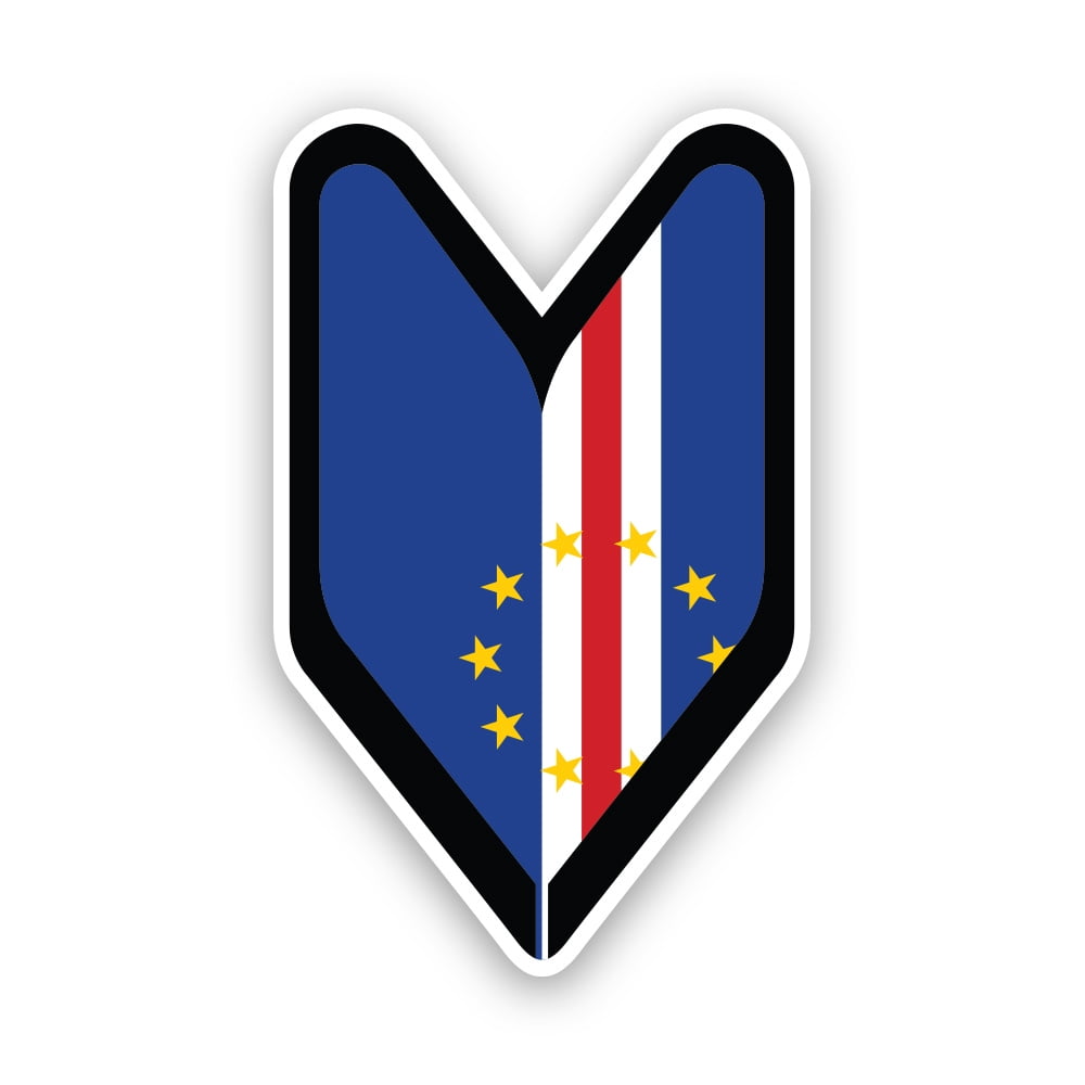 Cape Verdean Driver Badge Sticker Decal - Self Adhesive Vinyl ...