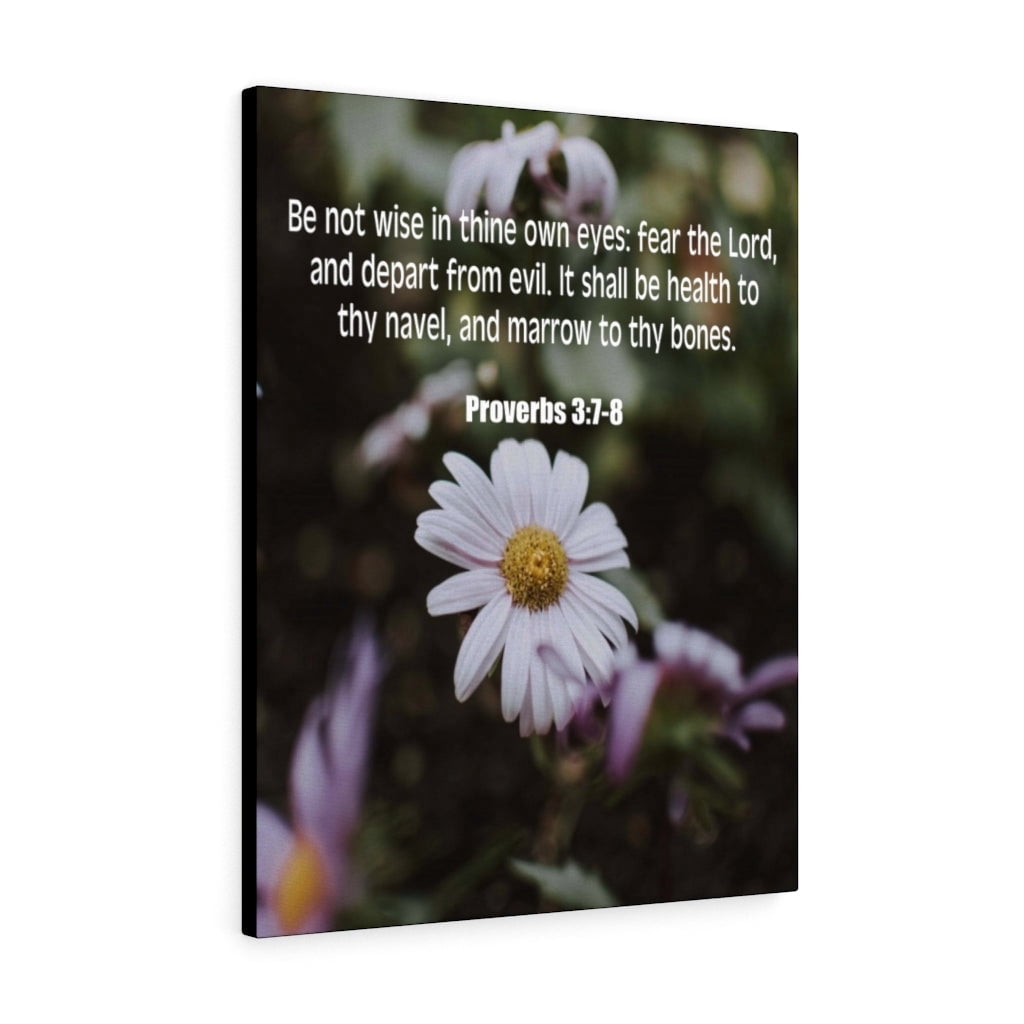 Scripture Walls Fear The Lord Proverbs 3:7-8 Bible Verse Canvas ...
