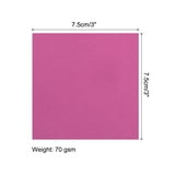 100 Sheet Origami Paper Double Sided Rose Red 3x3 Inch Square Sheet for ...