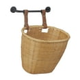 DecMode 11" x 13" Brown Bamboo Hanging Kitchen Wall Basket with Black ...