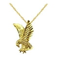 Handcrafted 10kt Yellow Gold American Eagle Charm Pendant - Walmart.com