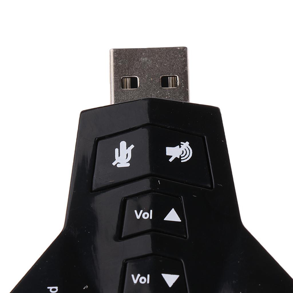 Buy External Sound Card 3D Audio 7.1 USB 2.0 Channels For Portable ...