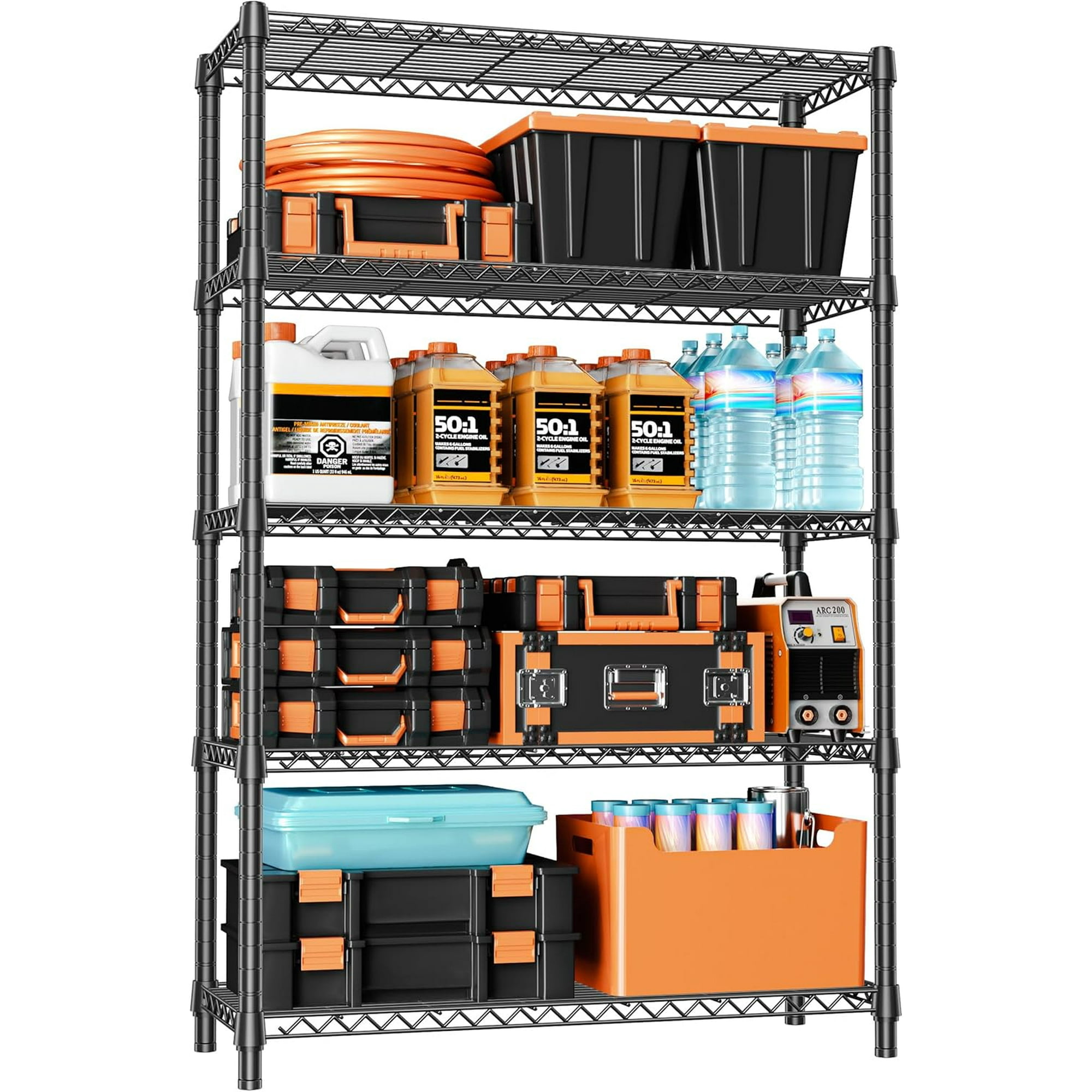 Click here for M Mzg 5 Tiers Metal Wire Shelving Unit Storage Rac... prices
