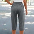 Avolia Womens Jogger Shorts Elastic Waist Mid Length Stretchy Brushed ...