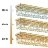 HOOMEDELIER L47'' Rectangular Chandelier, Modern Light Fixture with ...