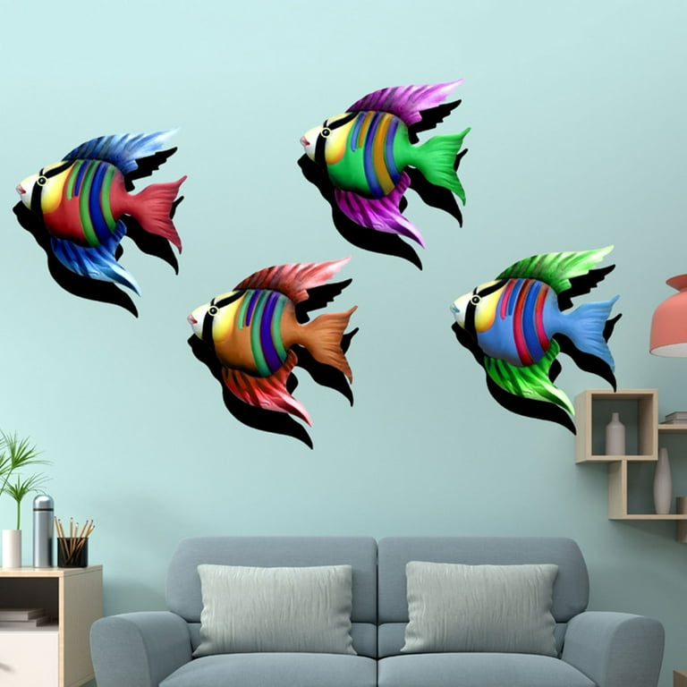 Abstract Metal Fish Art