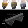 Belly Dance Hip Scarf Womens Handmade Shimmery Beaded For Bellydance ...