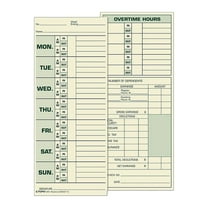 Yescom 1000 Count Monthly Time Clock Cards Timecard for Employee ...