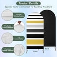 Abstract Stripe Arch Backdrop Cover, 6.6FT, Classic Yellow Black Lines ...