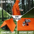 SaphiRose Waterproof Rain Poncho Jacket with Pockets for Adults, Ideal ...