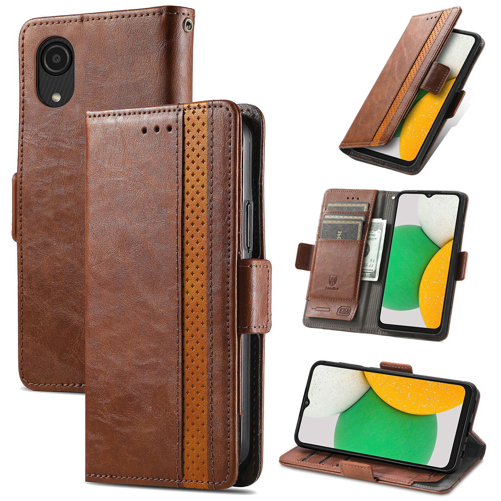 Case for Samsung Galaxy A03 CORE Cover Leather Wallet Folio Case Book ...