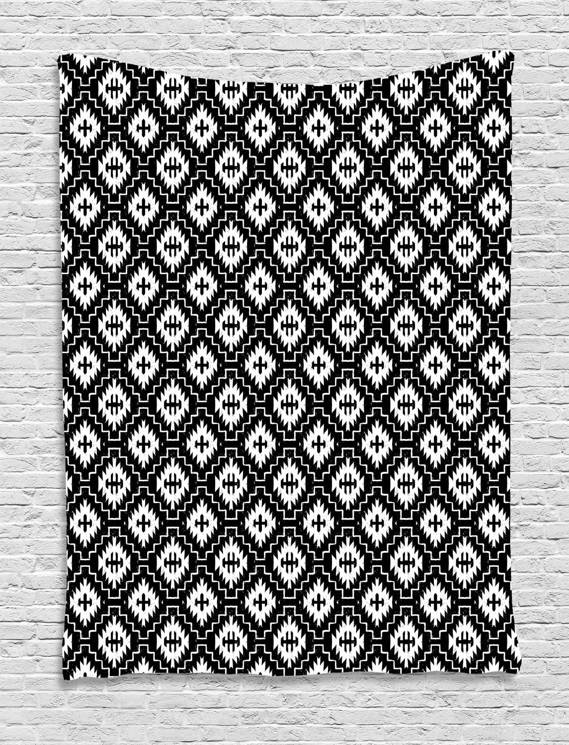 Aztec Tapestry, Native Ornamental with Classic Victorian Damask Baroque ...