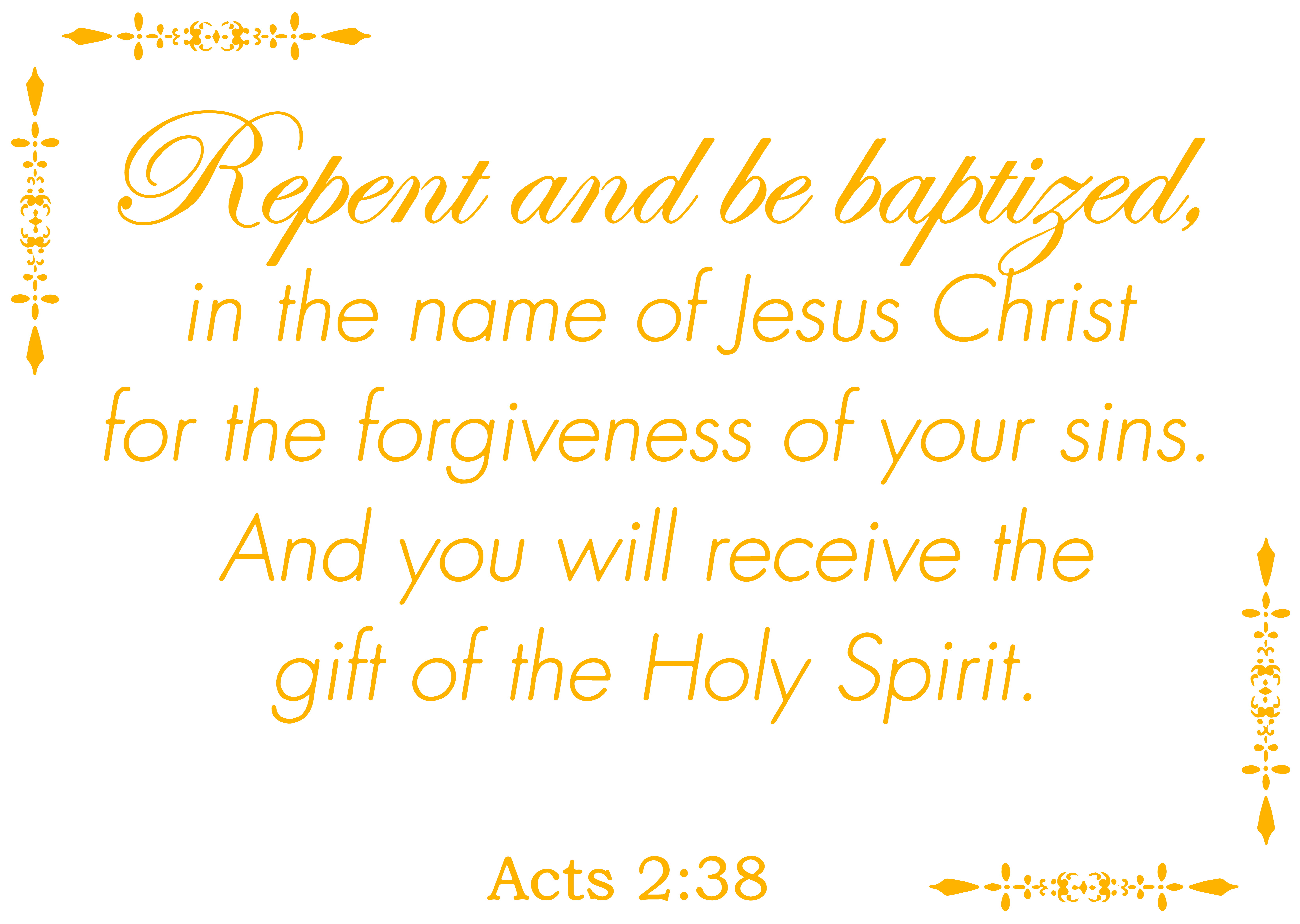 Acts 2 38 Repent And Be Baptized In The Name Vinyl Decal Sticker Acts 2 38 Repent And Be Baptized In The Name Vinyl Decal Sticker