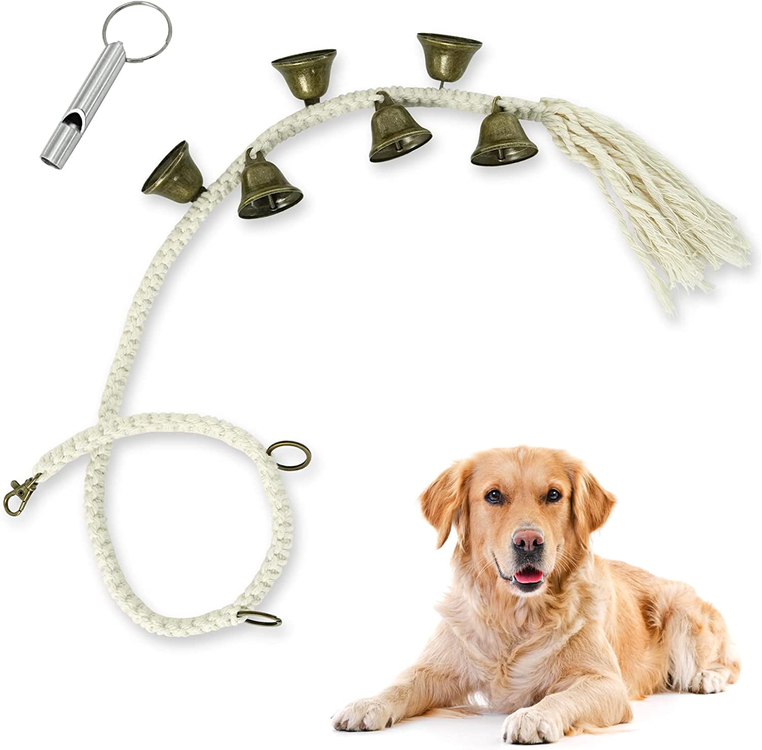 LATENT Dog Doorbell For Pet Training Dog Bell For Dogs Puppies Doggy ...