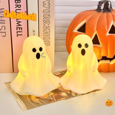 FlashingBlinkyLights Soft Glow Halloween Ghosts with Color Change LEDs ...