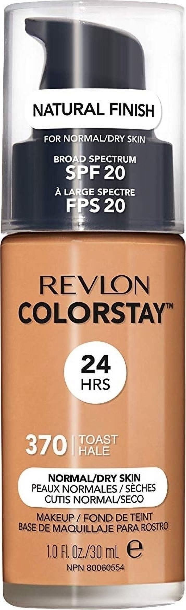 Base de maquillaje Revlon ColorStay para piel normal/seca 370 Toast ...