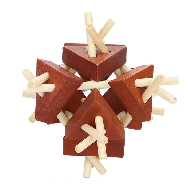 Wooden Brain Teaser, Adjust The Mental State Brain Teaser Toy For ...