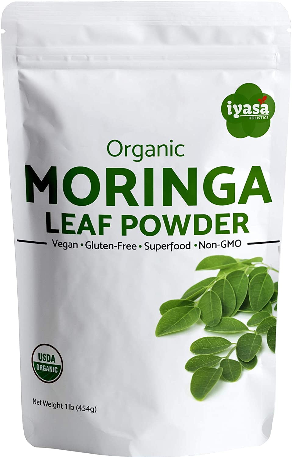 Premium USDA Organic Moringa Leaf Powder, Moringa Oleifera Raw ...