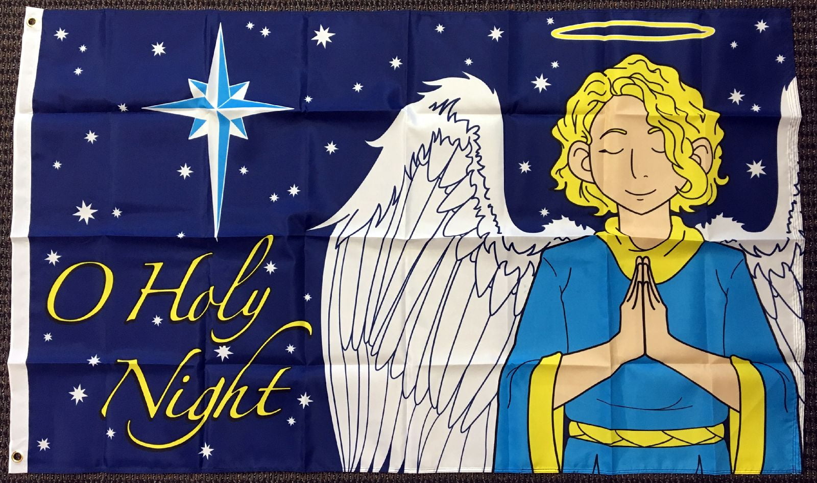 3x5 O Holy Night Angel Christmas Polyester Flag Xmas Holiday Banner ...