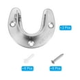 Uxcell 1.26"Dia Closet Rod Bracket,U Shape 304 Stainless Steel Closet ...