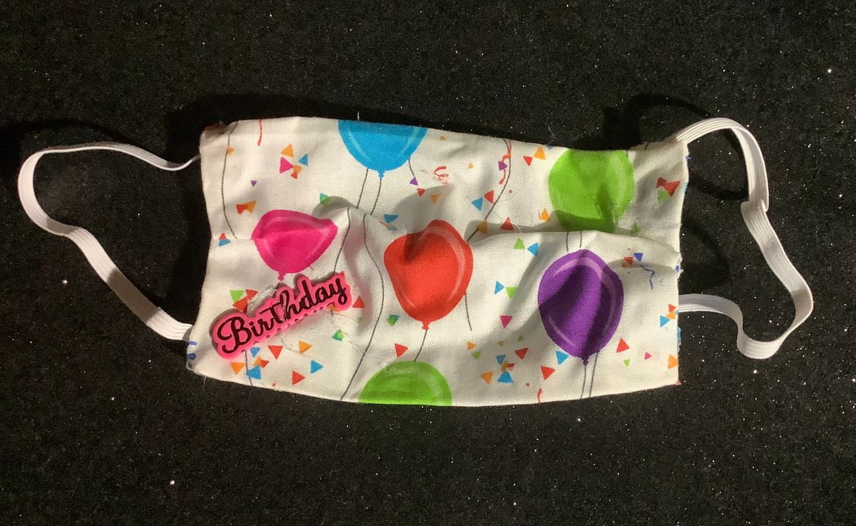 Button Face Mask-Birthday Balloons - Walmart.com