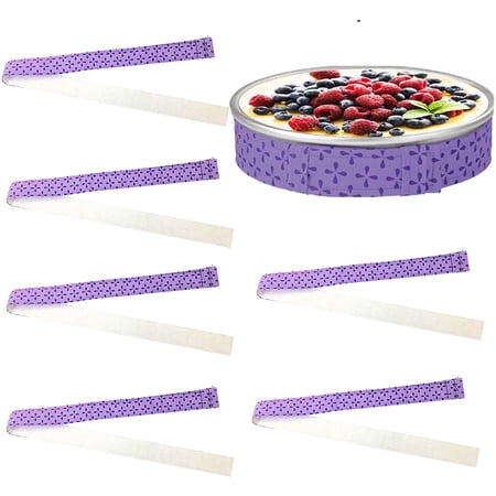 6 Pack Bake Even Strip Cake Pan Strips Cake Baking Strips for Baking ...