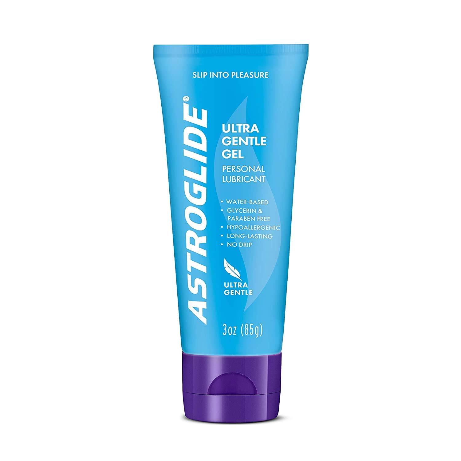 Astroglide Sensitive Skin Ultra Gentle Gel Lubricant Bottle, 3 oz/88 ml ...