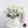 Artificial Flowers for Outdoors UV Resistant, 1 Pc Fake Daisy Mums Flowers No Fade Greenery ...