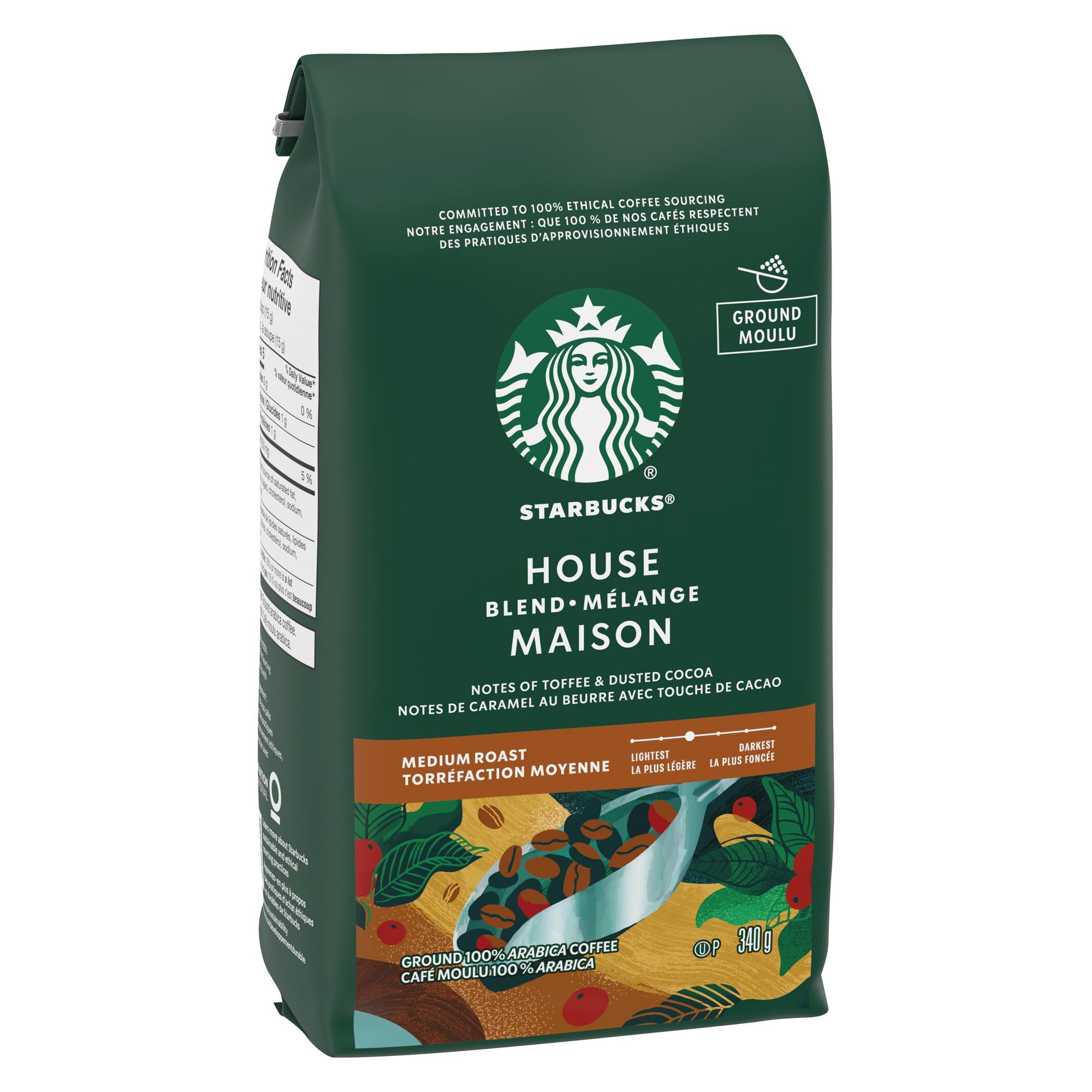 Starbucks House Blend Medium Roast Ground Coffee 200 G, 56% OFF
