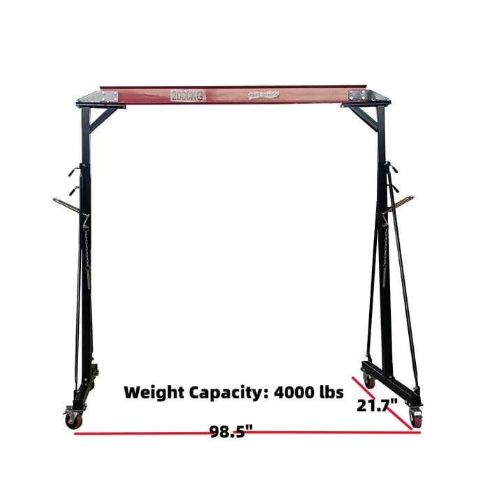 AGROTK 4000 lbs, 2 ton Steel Portable Gantry Crane - Walmart.com