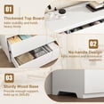 UZUGUL 12-Drawer White Dresser, Extra Large Capacity, Handle-less ...