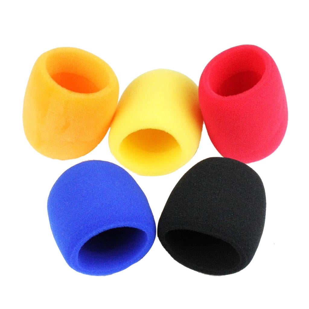10 Handheld Microphone Mic Wind Wind Sponge Foam Colors - Walmart.com