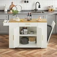 Uforic Rolling Kitchen Island with Wheels & Drawers, Kitchen Storage ...