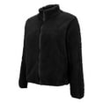 Bdporkas Womens Fleece Jacket Fall Winter Full Zip Sherpa Coat No Hood