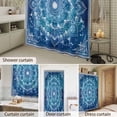 Bathroom Shower Curtain Retro Ethnic Tribal Flower Pattern Waterproof ...