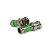 100 Lot BNC Compression Type Connector 75 Ohm coax coaxial RG59 CCTV ...