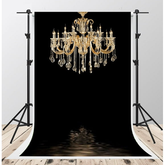 Black And Gold Photo Booth Backdrop