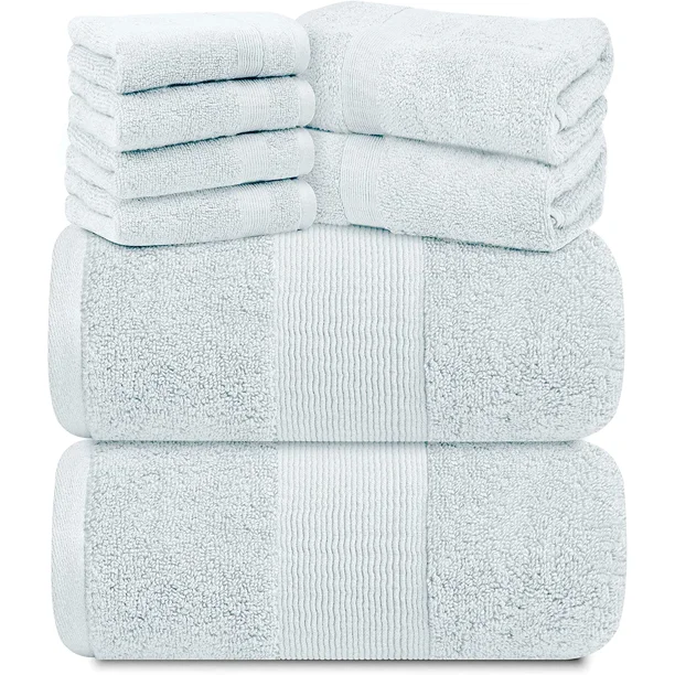 Resort Collection Soft Bath Towel Set | Luxury Hotel Plush & Absorbent ...