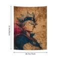 Black Clover Asta Anime Tapestry Indian Wall Hanging Tapestries Room ...