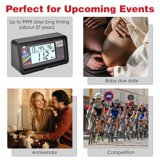 Runleader Digital LCD Screen Days Countdown Timer for Room Kitchen ...