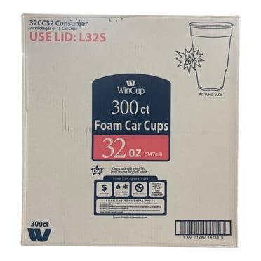 WinCup Foam Drink Cups White 32 Ounce (500 Count) - Walmart.com