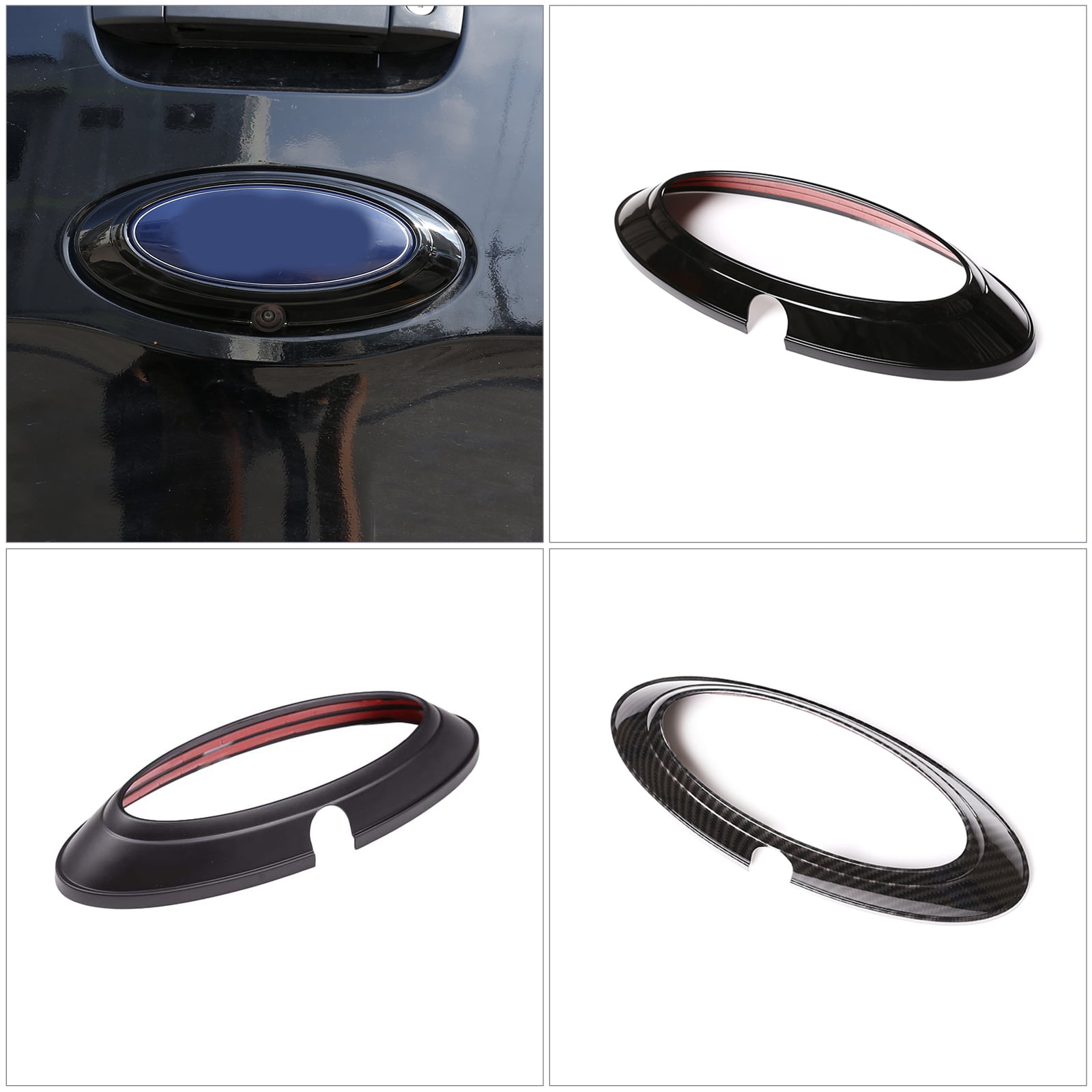Tailgate Emblem Cover Trim, Rear Trunk Logo Back Badge Decoration Cover ...