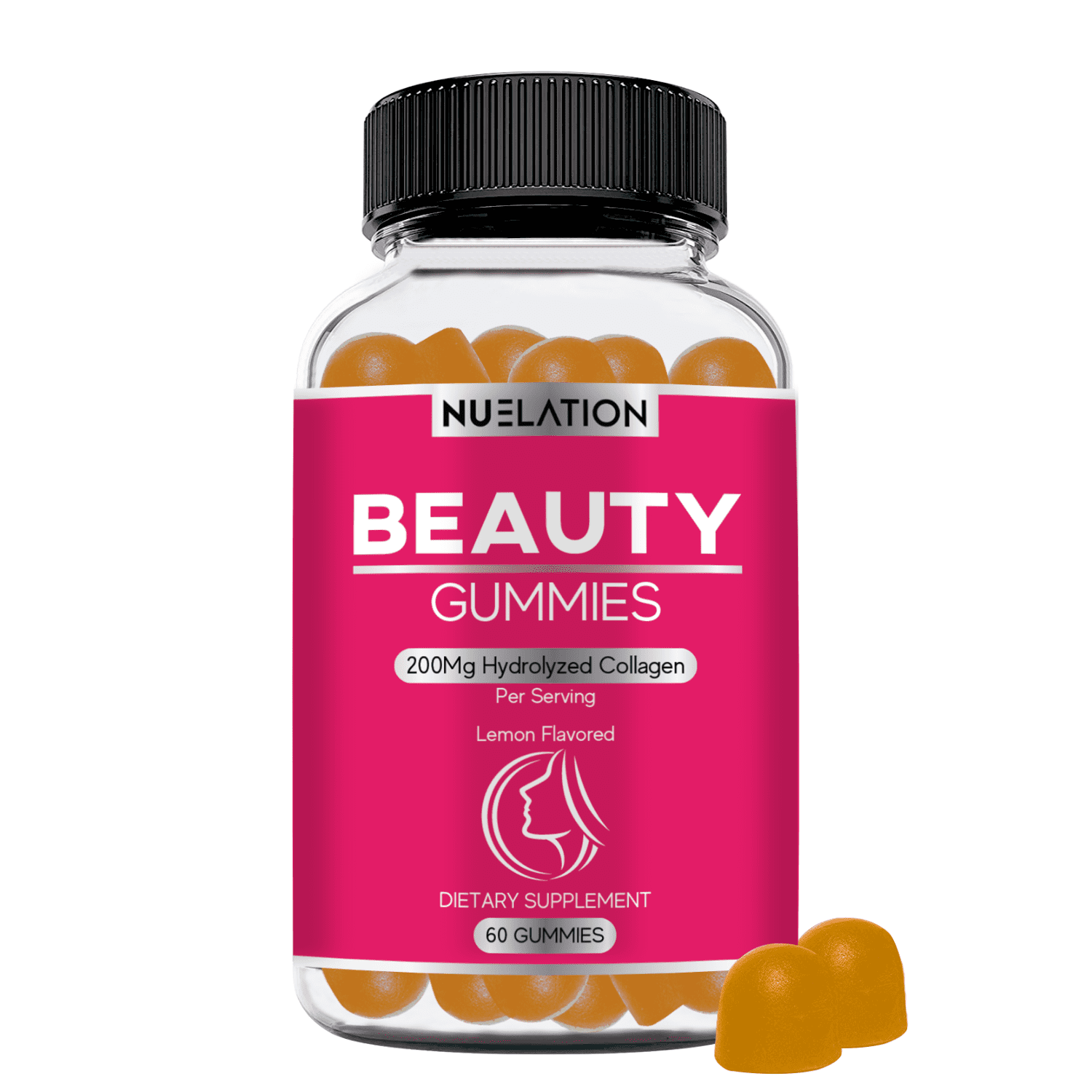 Collagen Gummies With Vitamin E, C & Biotin - Beauty Gummies for Hair ...