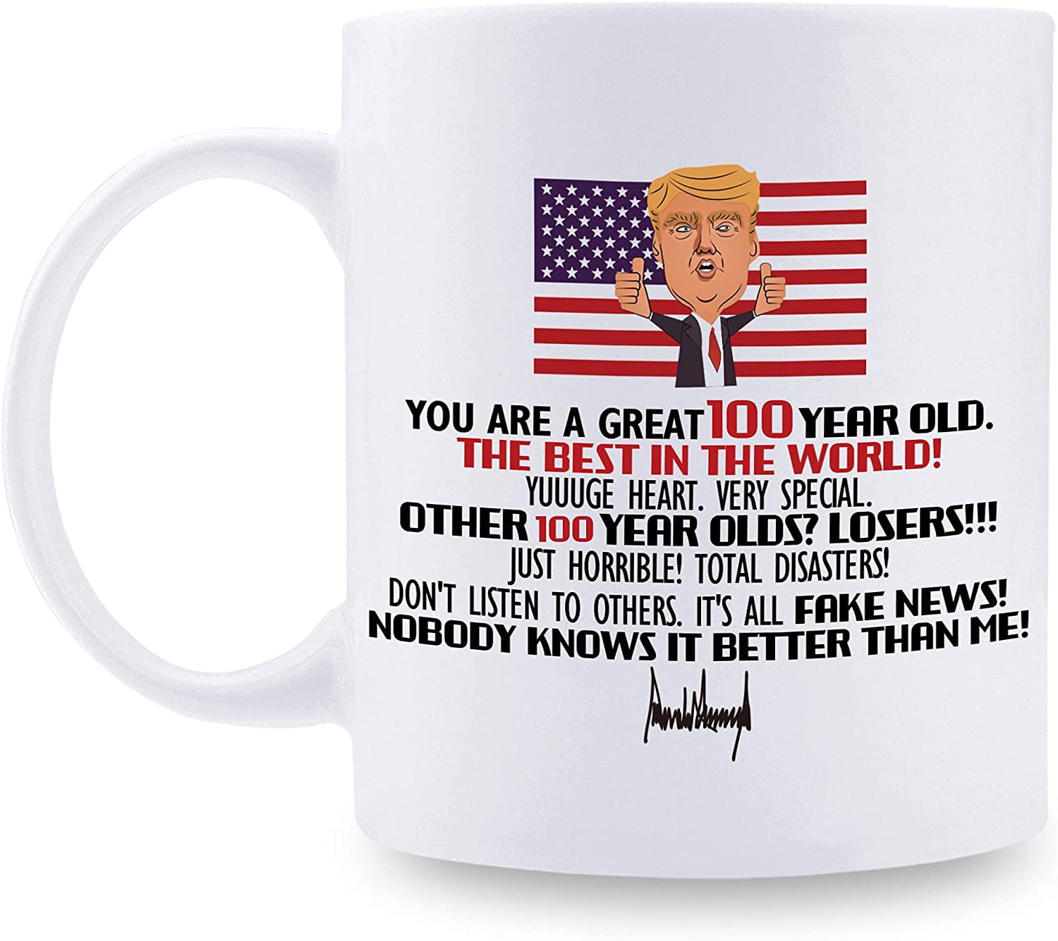 Trump 100th Birthday Gifts for Women Men - Trump 100th Birthday Mug for ...