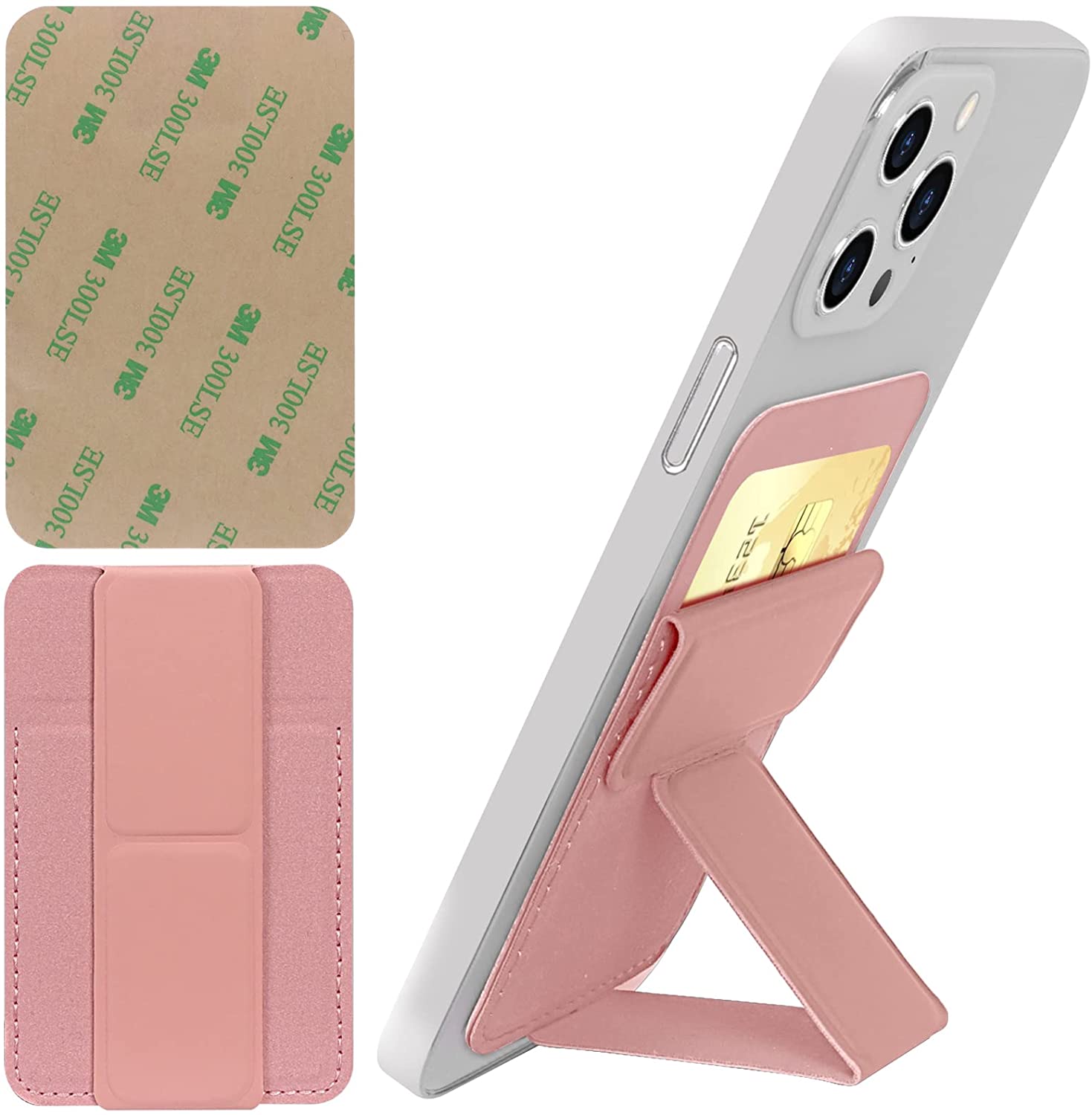 Homelove Card Holder with Stand for Back of Phone,Secure Stick on ...