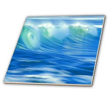 3dRose Aqua Waves- Water- Art - Ceramic Tile, 12-inch - Walmart.com