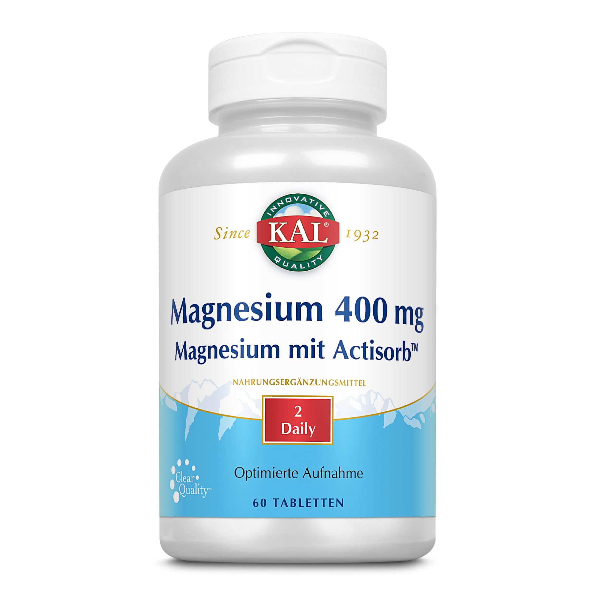 Suplemento KAL, tabletas de magnesio de 400 mg, Actisorb, 60 unidades ...