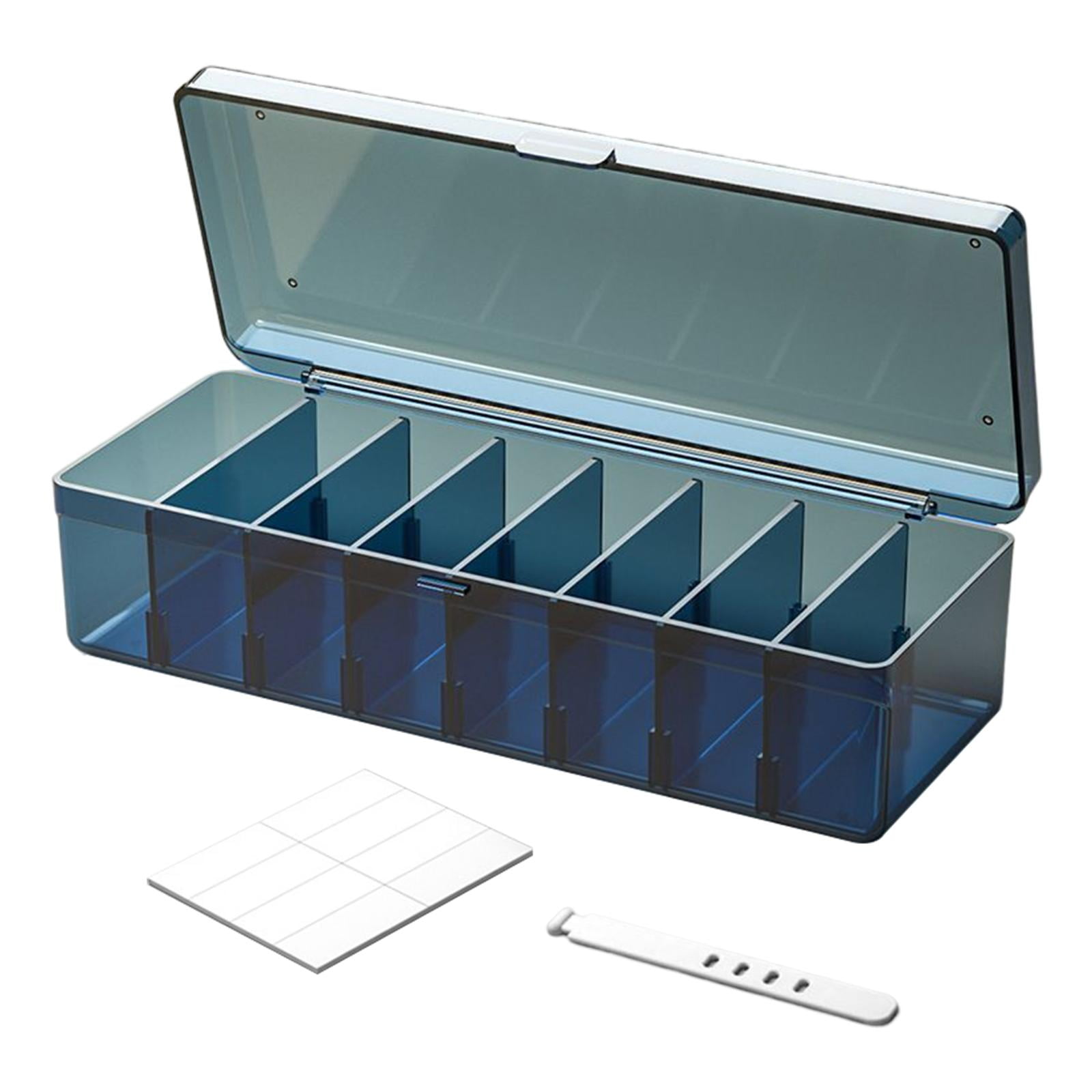 Cable Storage Box Holder Jewelry Earring Display Case Compartments ...