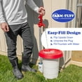 FARM-TUFF Easy Fill Poultry and Game Bird Fountain Waterer for Chickens ...